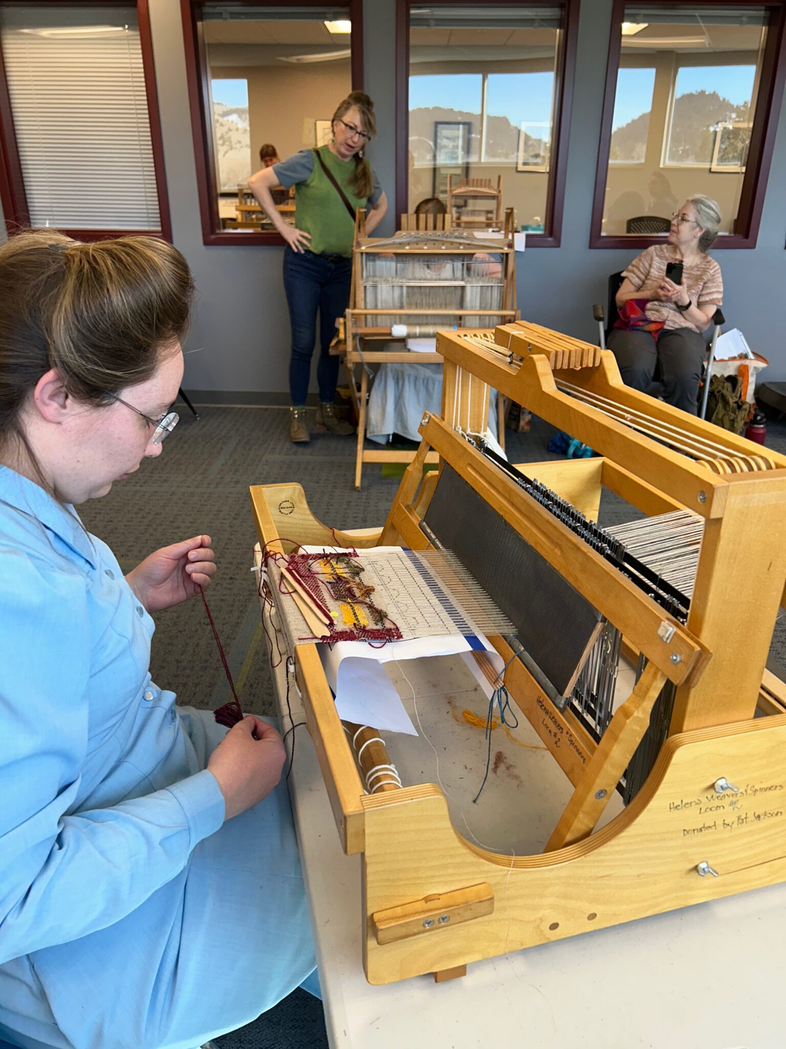 Transparency weaving – Helena Spinners’ and Weavers’ Guild