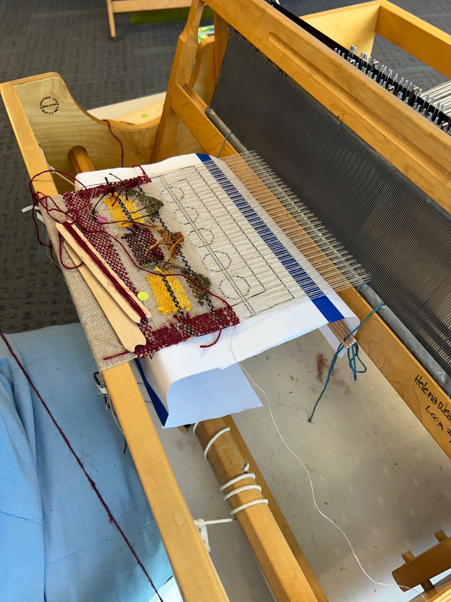 Transparency weaving – Helena Spinners’ and Weavers’ Guild