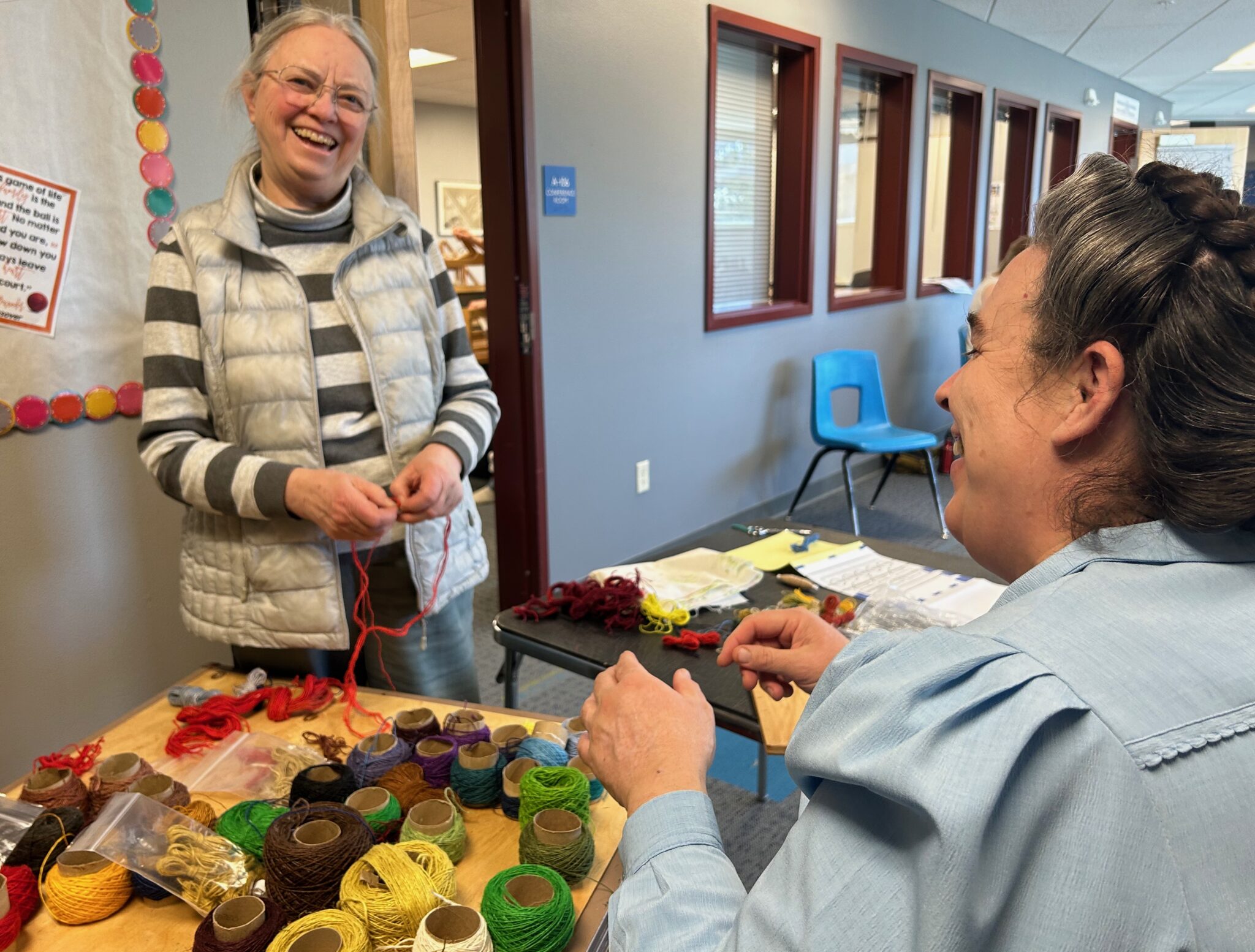 Transparency weaving – Helena Spinners’ and Weavers’ Guild